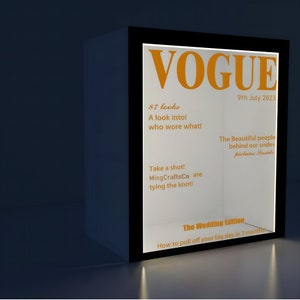 Magazine Photo Booth Vogue Inspiration Newspaper Photo Box Wedding ...