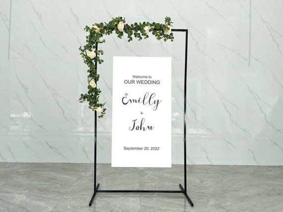 Wedding Welcome Sign Stand flower Stand for Wedding Party - Etsy Australia