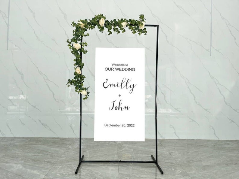 Wedding Welcome Sign Stand flower Stand for Wedding Party - Etsy