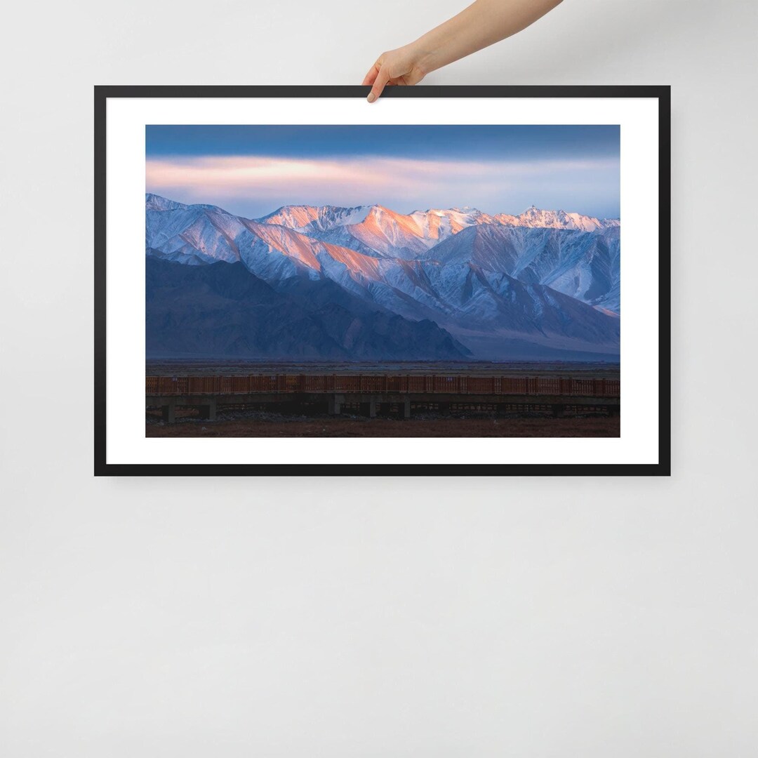 Framed Alpenglow Mountain Sunset Photography Print - Etsy