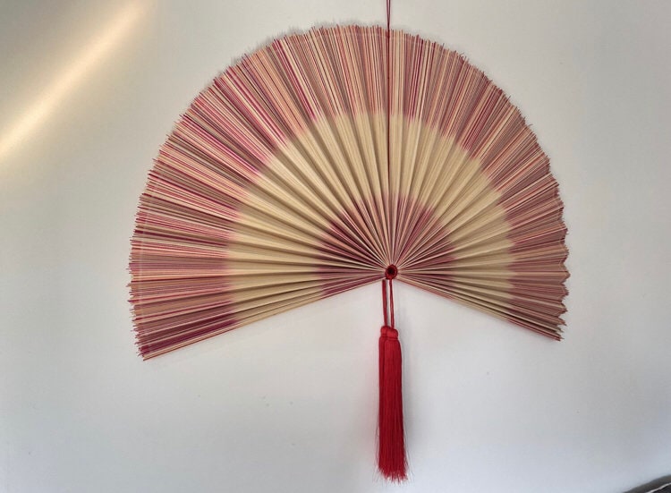 Bamboo Wall Fan, Bamboo Giant Fan Wall Decor,boho Folding Fan Headboard ...