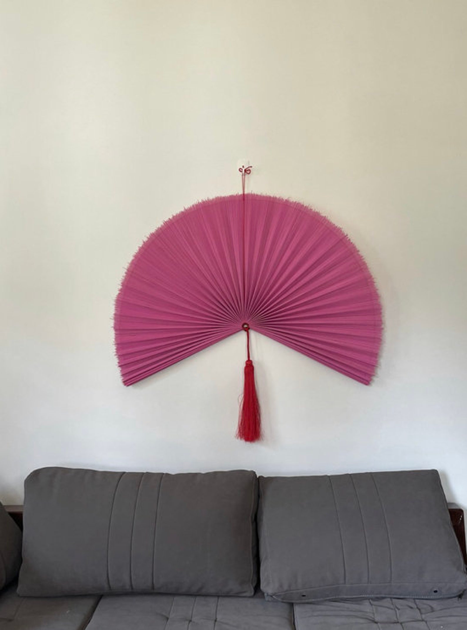 Bamboo Wall Fan Bamboo Giant Fan Wall Decorboho Folding Fan - Etsy