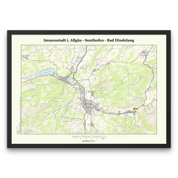 Topographical Maps of the Alps - Etsy