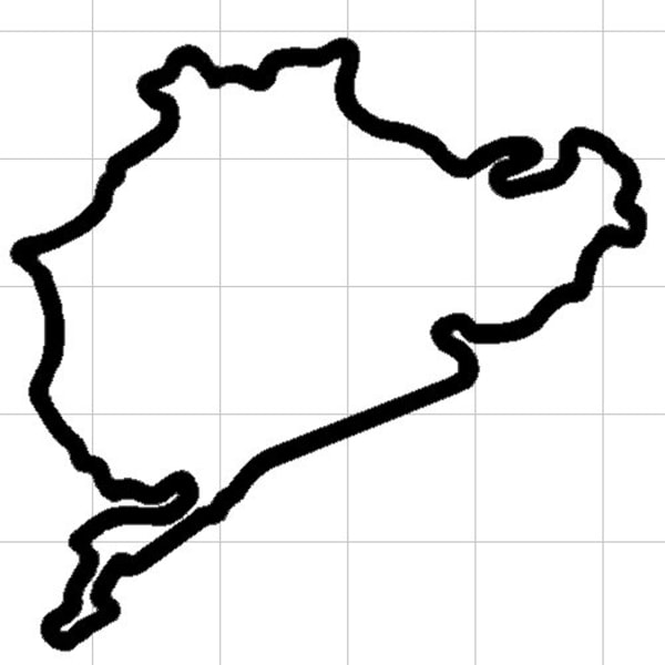 Race Track Outline Sticker - Etsy