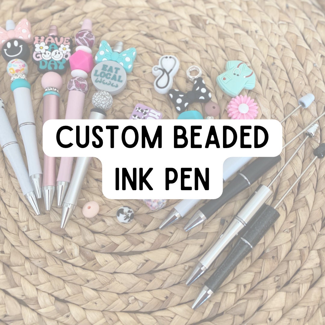 CUSTOM Beaded Ink Pens PLEASE Message Us BEFORE Ordering Cute Pens ...