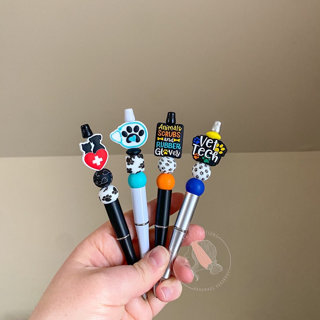 Veterinary Beaded Ink Pen Dog Mom Beaded Pen Vet Tech Gifts Cute Beaded ...