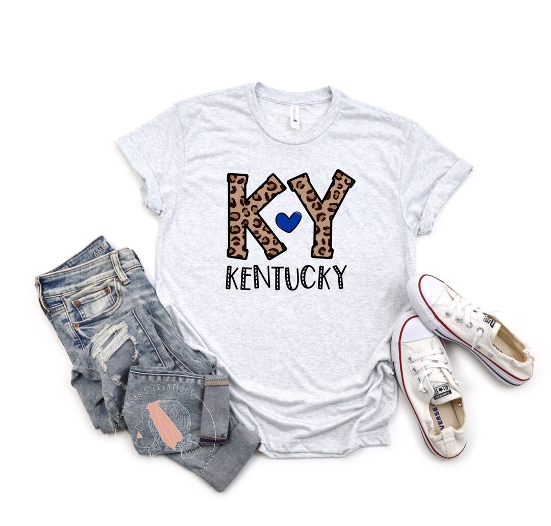 Cheetah KY Tee Kentucky T-shirts Cute Gifts for Ky Gal Kentucky Graphic ...