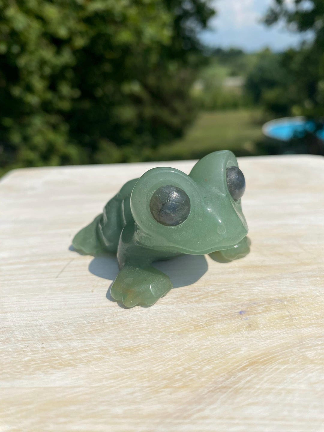 Green Aventurine Frog Carving, Green Crystal Frog, Crystal Frog ...
