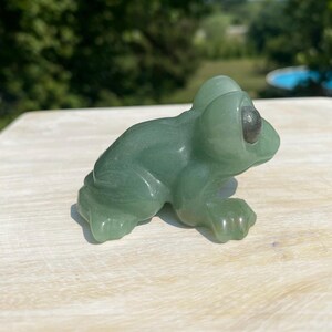 Green Aventurine Frog Carving, Green Crystal Frog, Crystal Frog ...