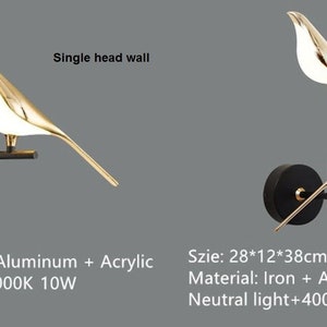Creativity Bird Led Light/wall,table Lamp Home/decorative Night ...