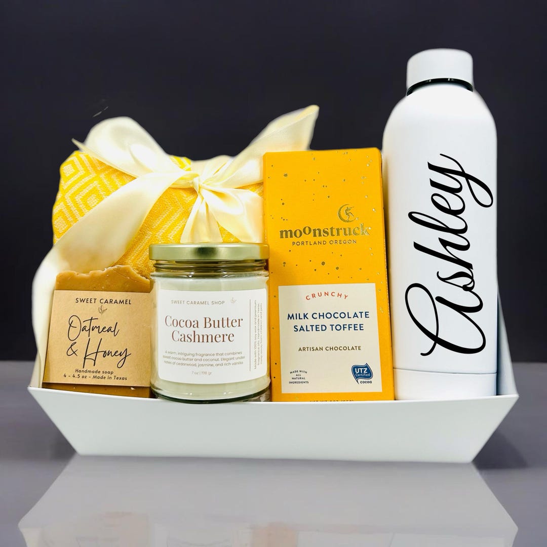 Yellow Themed Customizable Care Package, Personalized Gifts, Gift ...
