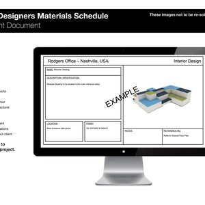 Interior Designer Materials / Product Schedule (EDITABLE Powerpoint ...