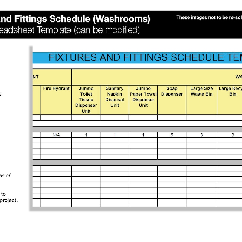 Paint Schedule Template - Etsy