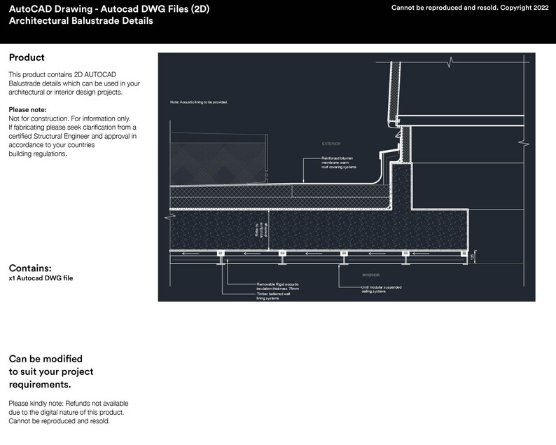 Autocad Ceiling Drawings in 2D DWG Format - Etsy