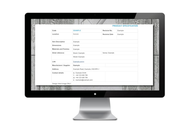Interior Design Template for Architects and Interior Designers A4 ...