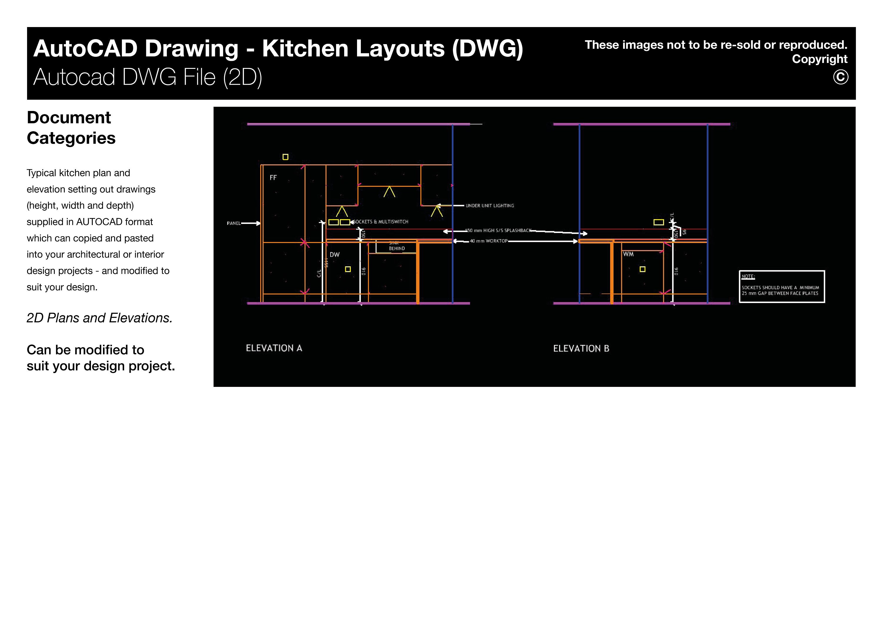Kitchen Elevation Drawing