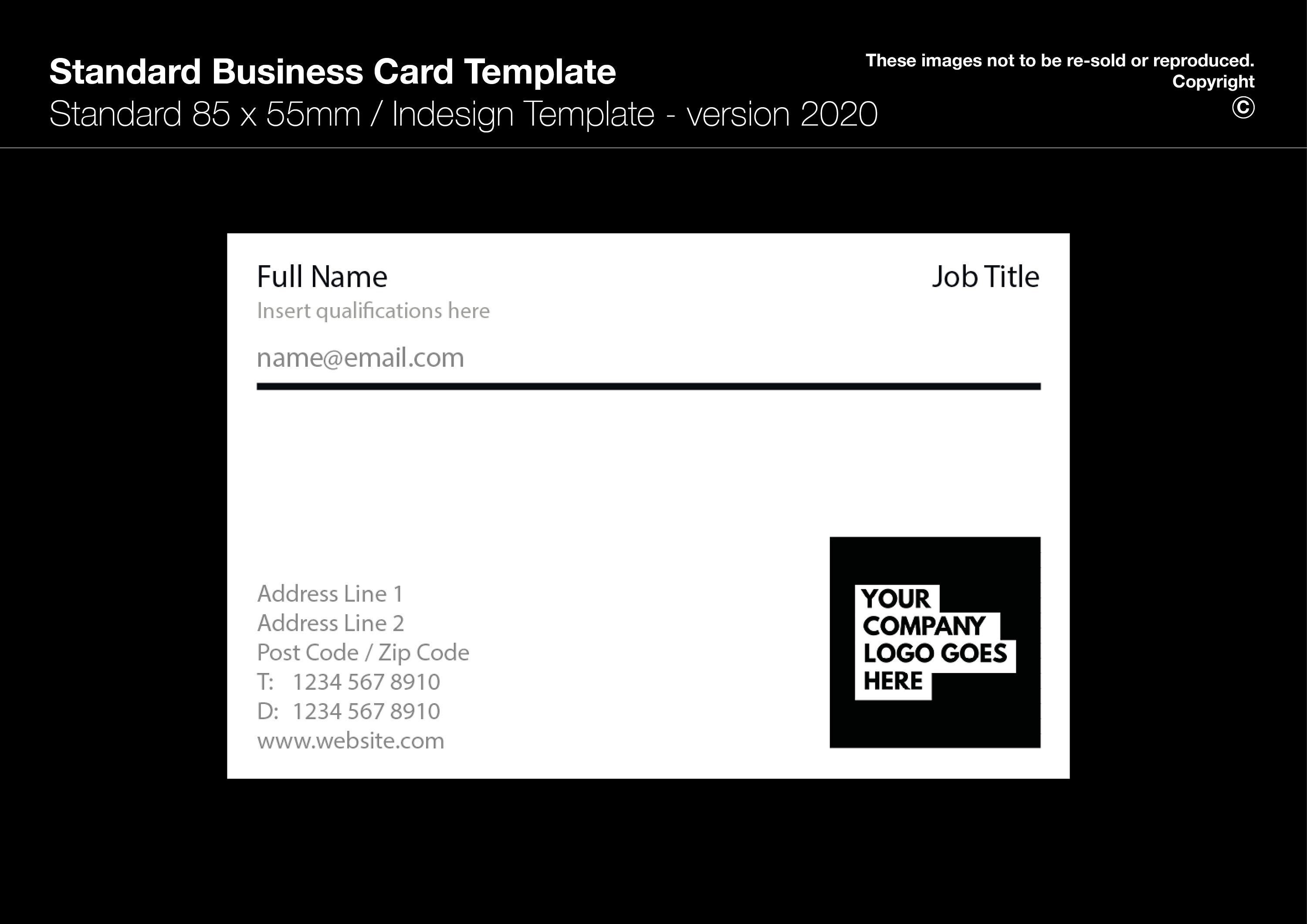 Indesign Business Card Template