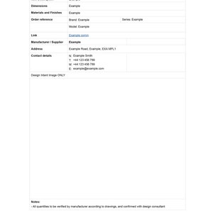 Interior Design Template for Architects and Interior Designers A4 ...