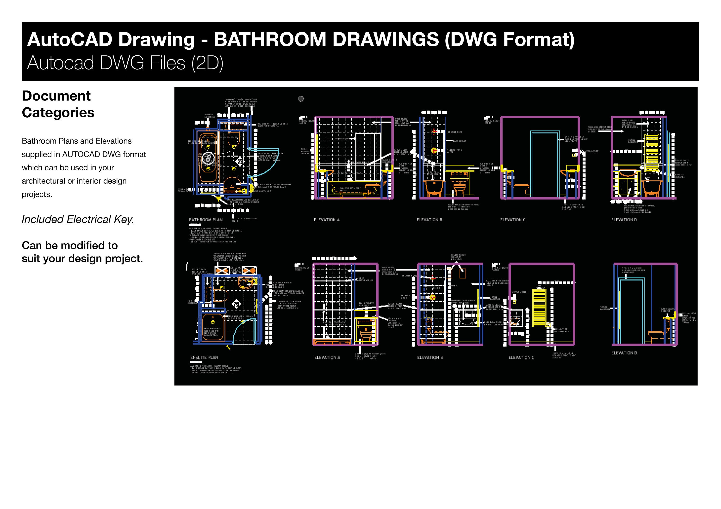 Toilet Drawing Plan