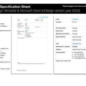 Interior Design Template for Architects and Interior Designers A4 ...
