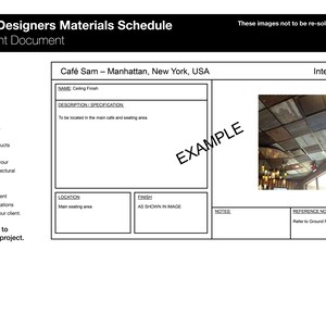 Interior Designer Materials / Product Schedule (EDITABLE Powerpoint ...