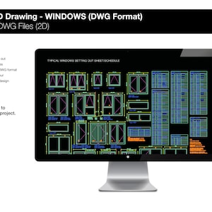 Autocad Window Elevations in 2D DWG Format - Etsy