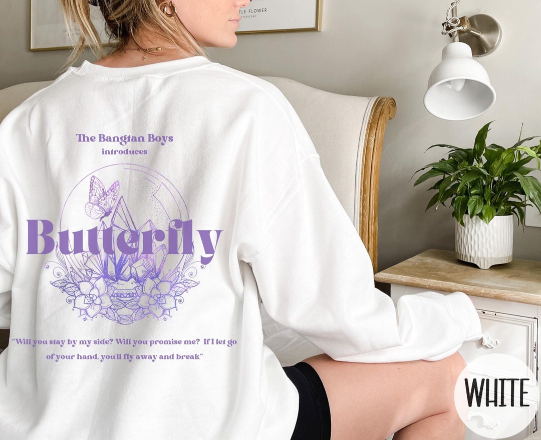 Butterfly BTS Sweatshirt Bangtan Kpop Merch BTS Merch Kpop - Etsy