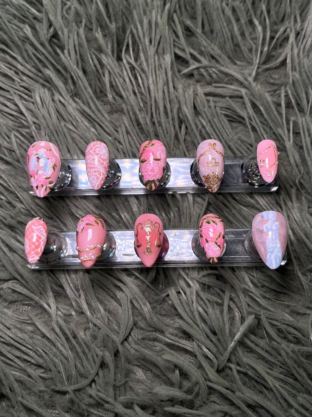 Libra Zodiac Press on Nails: Hand Painted Star Sign Nails - Etsy