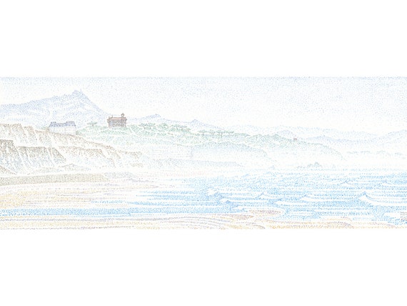 Côte Basque Biarritz Fine Print Impressionism Aquitaine | Etsy