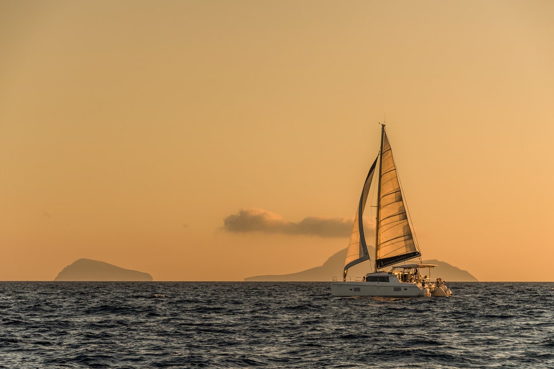 Sailboat Ocean Landscape Photography, Sailboat Photography, Sailing ...