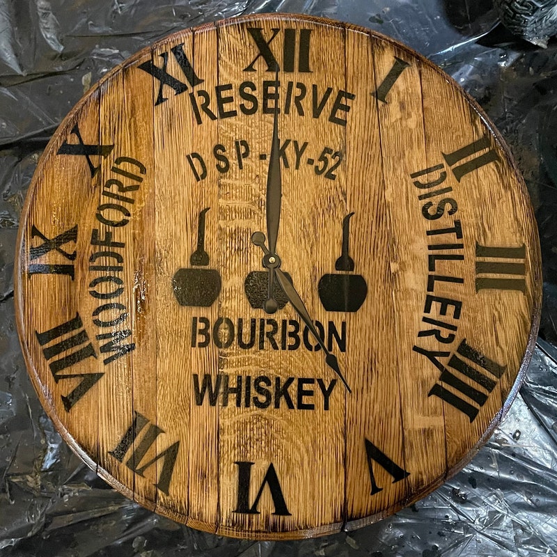 Whisky Barrel Clock - Etsy