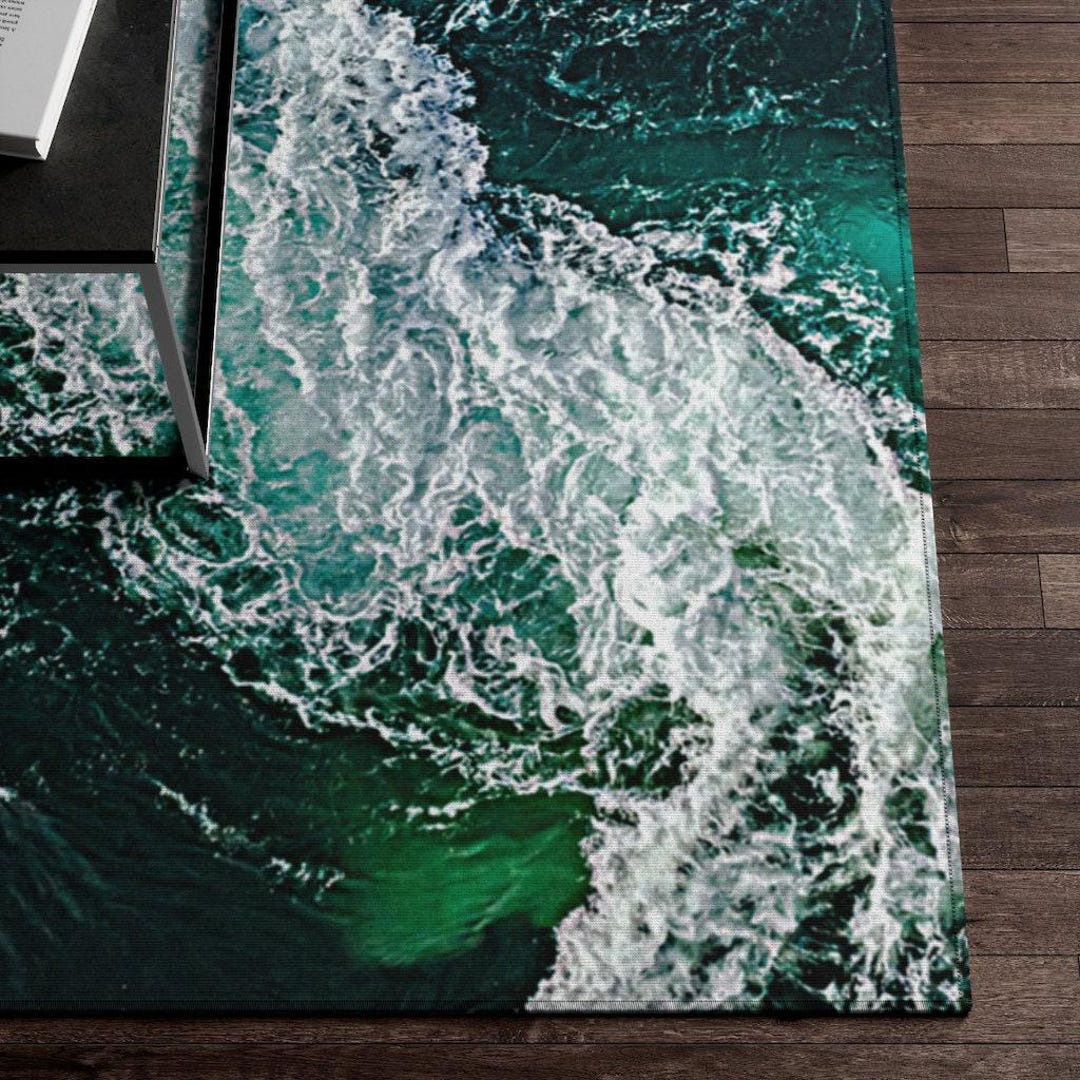 Ocean Waves Nonslip Dornier Rugs,home Decor,housewarming Gift,easter ...