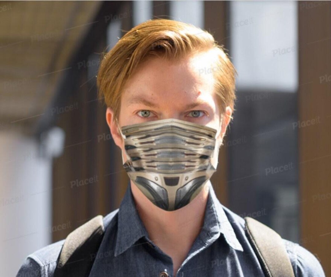 Iron Frame Cyborg Robot Face Mask Realistic,adults/kids/washable ...