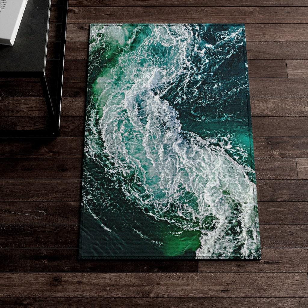 Ocean Waves Nonslip Dornier Rugs,home Decor,housewarming Gift,easter ...