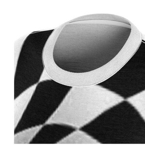 Checker Vortex Kids,adults T-shirt Optical Illusion,black/white ...