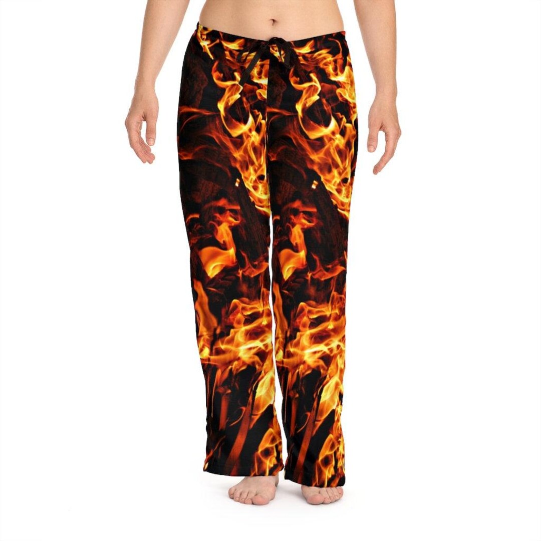 Fire Flames Unisex HIS-HERS-KIDS Pajama Lounge Pants,gift for Him/her ...