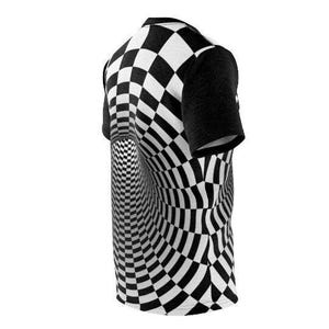 Checker Vortex Kids,adults T-shirt Optical Illusion,black/white ...