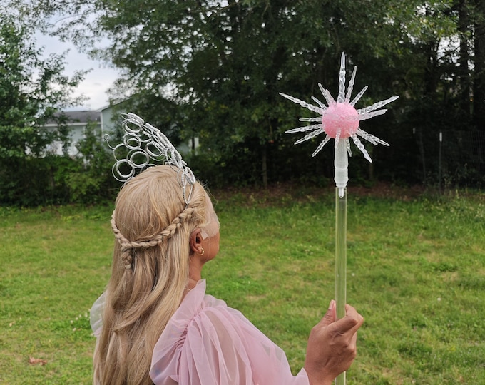 Glinda Inspired Wand / Bubble Magical Wand, Wicked Prop Acrylic Spikes ...