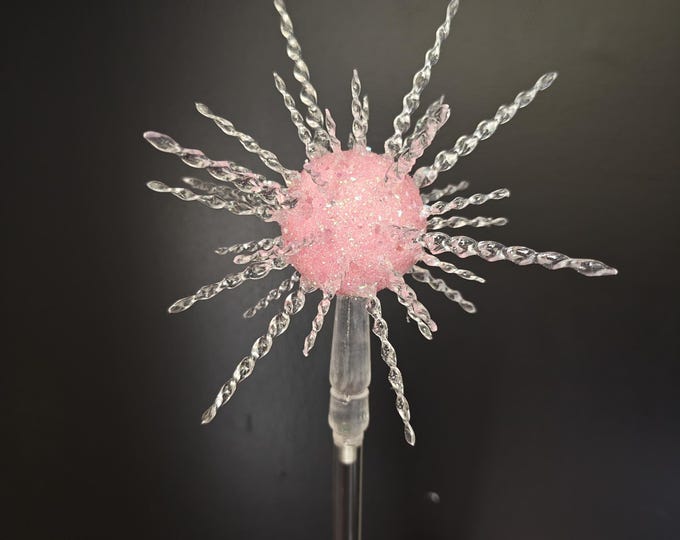 Glinda Inspired Wand / Bubble Magical Wand, Wicked Prop Acrylic Spikes ...