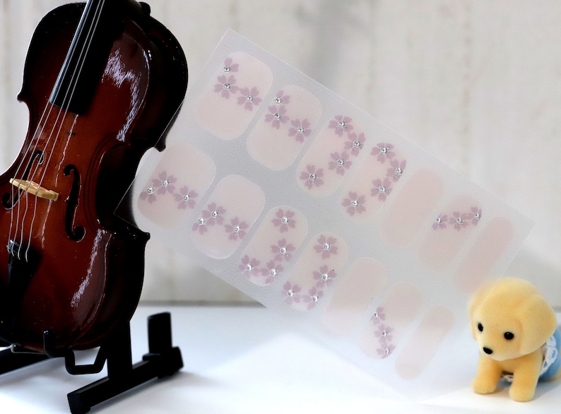 Pastel Cherry Blossom Nail Wraps / Flower Floral Nail Polish - Etsy