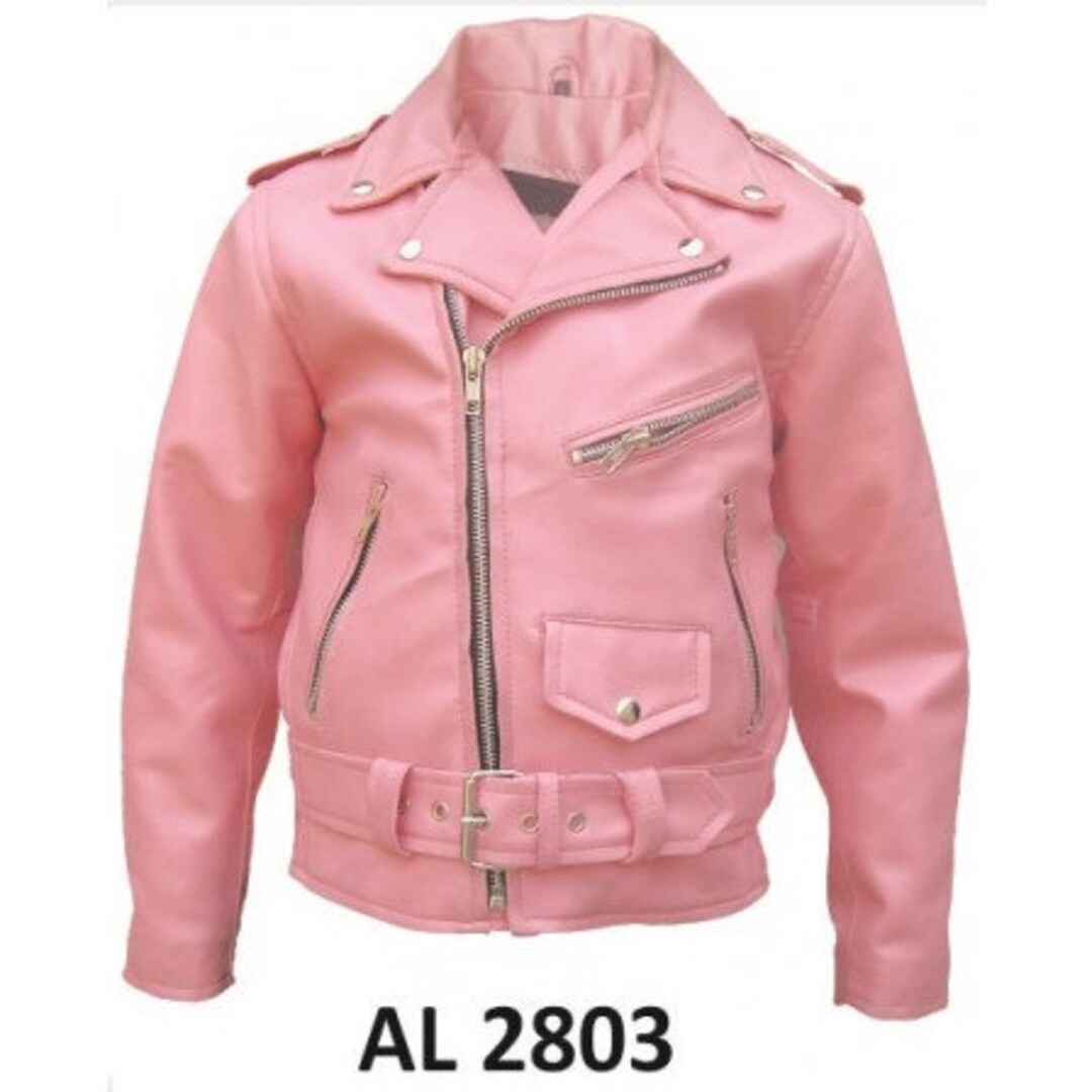 GIRLS LEATHER JACKET - Etsy