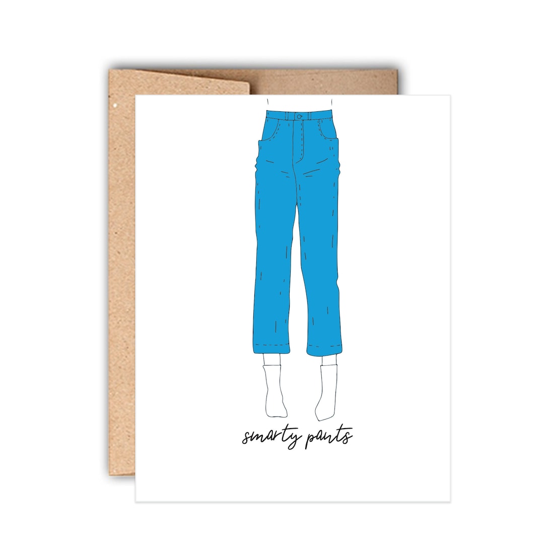 Graduation Letterpress Greeting Card: Smarty Pants, Funny Graduation ...