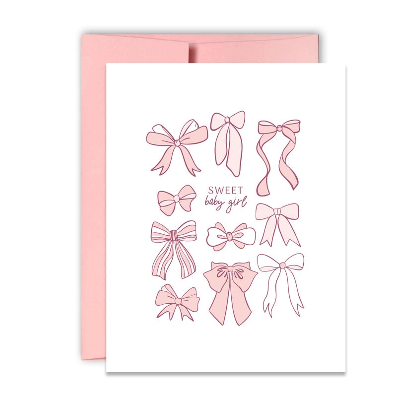 Handmade Girl Baby Cards - Etsy