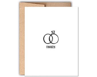 Finally Married Card - Etsy