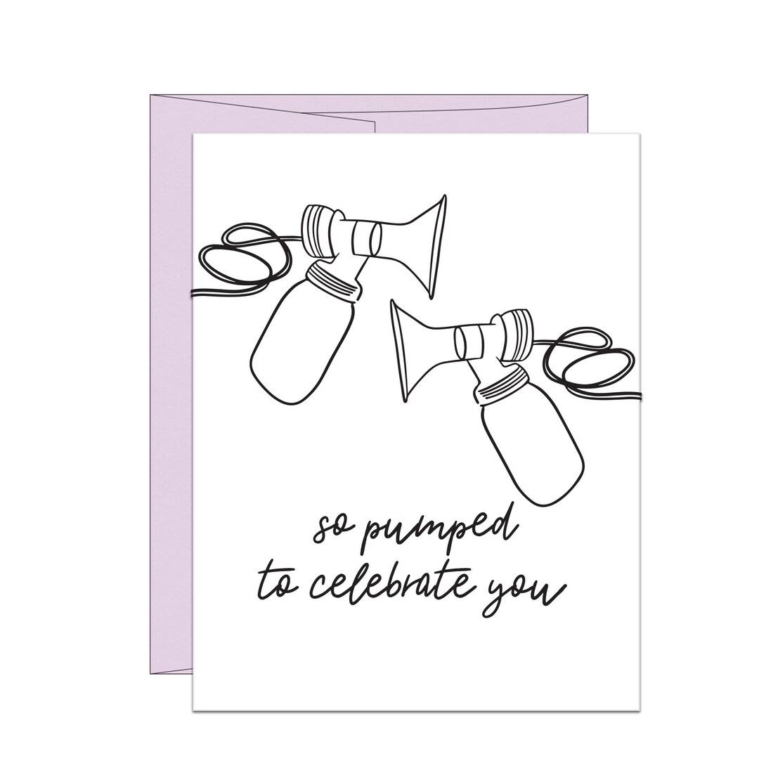 Pumped to Celebrate You | Mother's Day Card | Letterpress Card ...