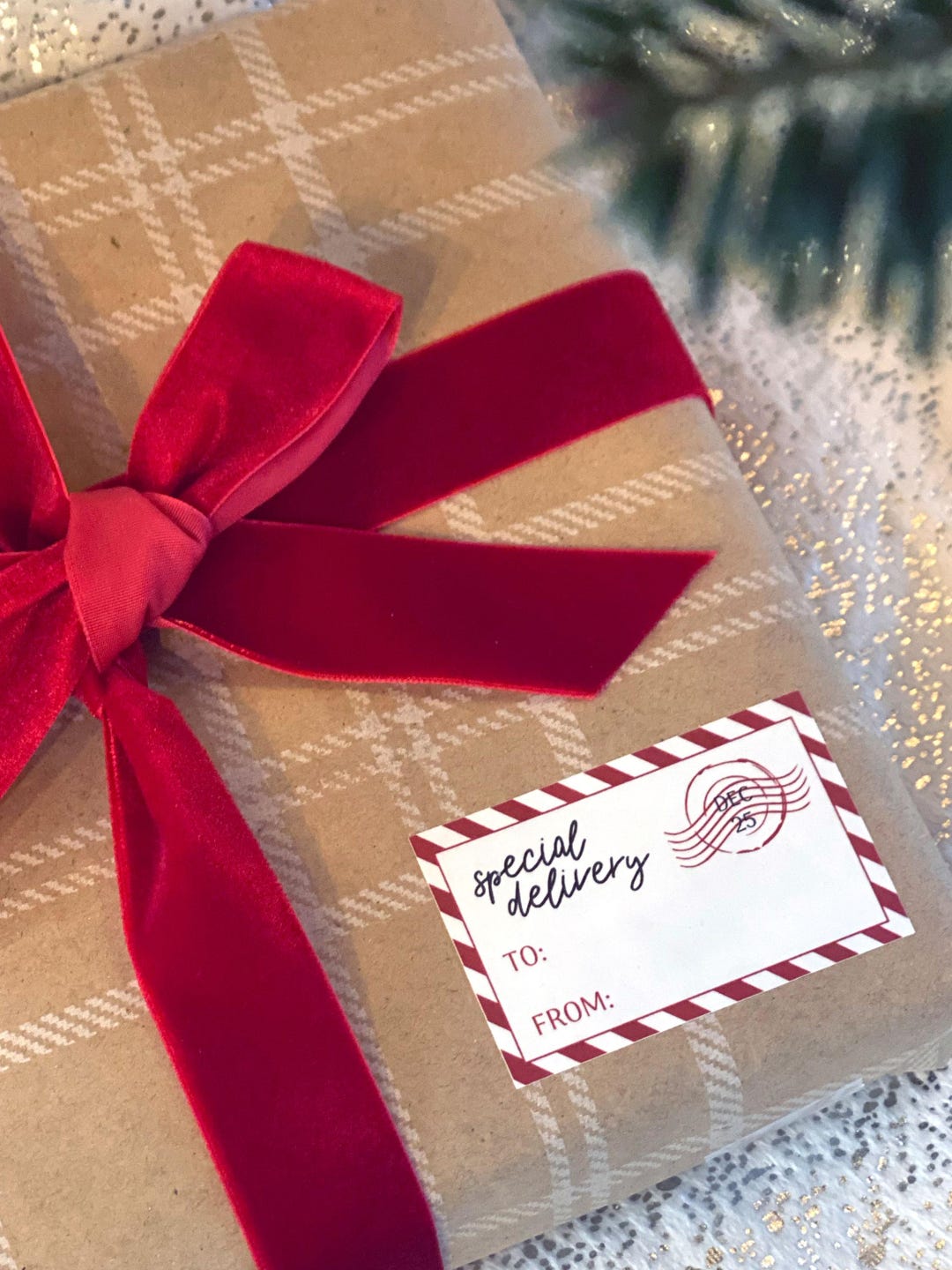 Christmas Sticker Gift Tags Holiday Gift Tag Set 3 Sheets 27 Sticker ...