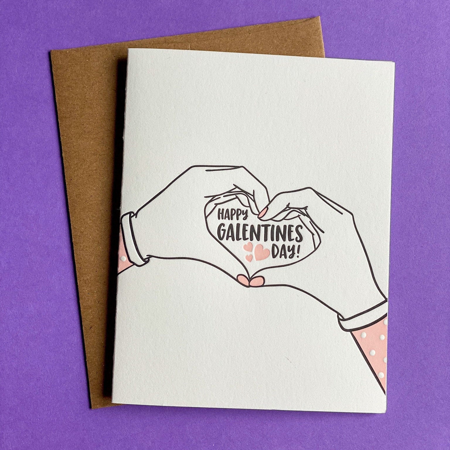 Happy Galentines Day Card Set Cute Letterpress Galentines Day - Etsy UK
