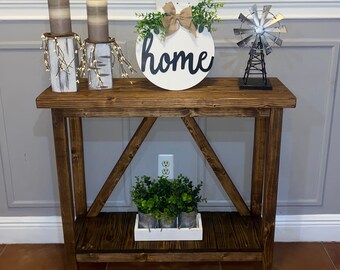 Rustic Entryway Table | Etsy