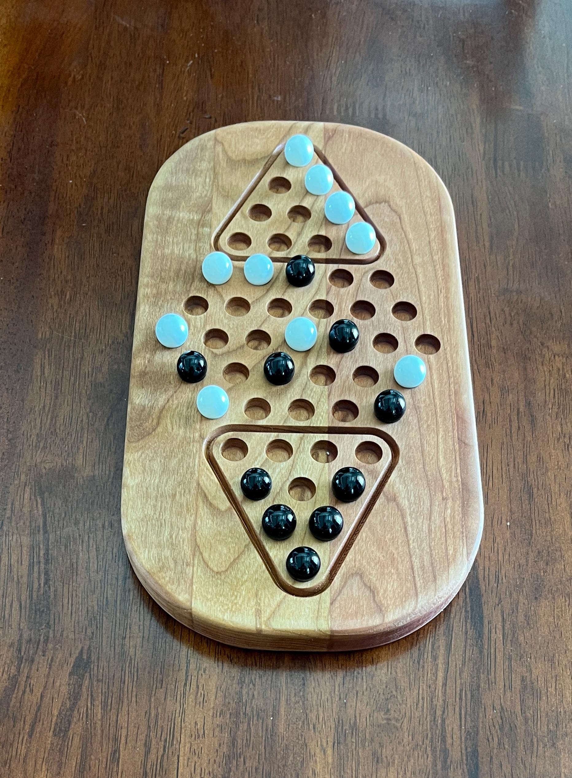 Travel Chinese / Star Checkers – 2-player Mini Board Game – Maple ...
