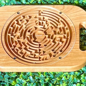Handheld Maze Game | Wooden Labyrinth Puzzle Toy for Kids and Adults ...